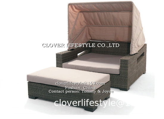 CK0113L Flat wicker BIG SIZE SUN BED for Hotel, Garden and Beach by Clover Lifestyle Outdoor Furniture China