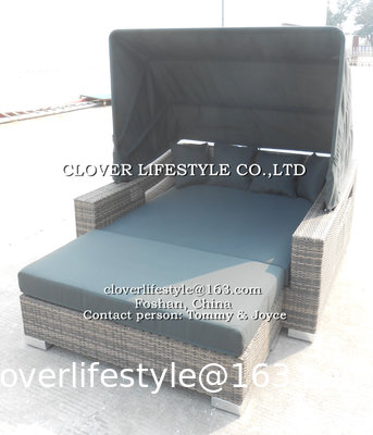 CK0113L Flat wicker BIG SIZE SUN BED for Hotel, Garden and Beach by Clover Lifestyle Outdoor Furniture China