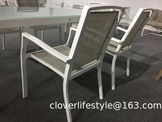 Textilene Leisure furniture dining chair for Home,  Hotel, Garden and Beach by Clover Lifestyle Outdoor Furniture China