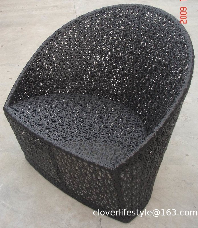 Wicker Lounger chair with powder coating for Hotel, Garden and Beach by Clover Lifestyle China Outdoor Furniture