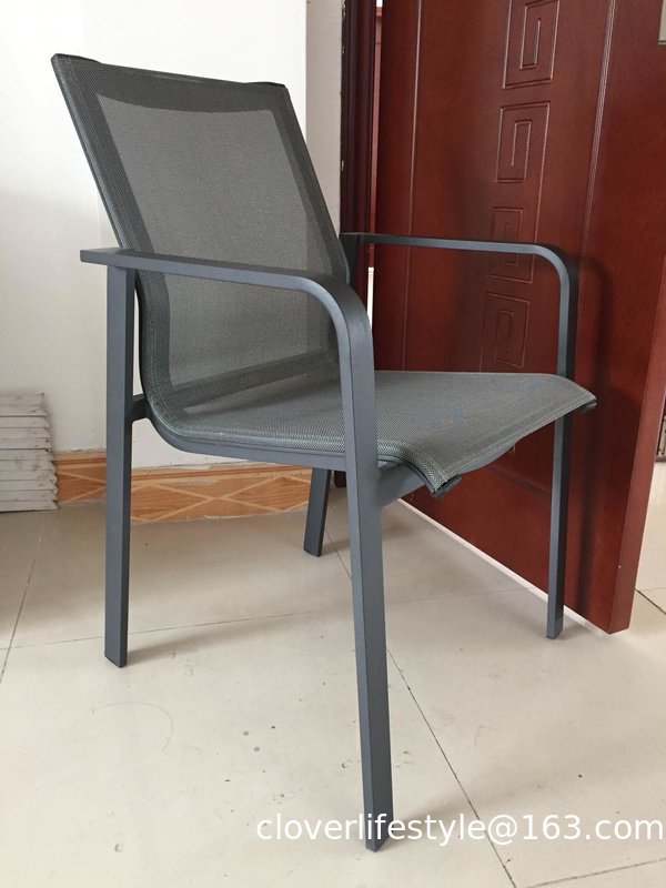 Textilene Chair with Aluminum frame for Home. Hotel, Garden and Beach by Clover Lifestyle Outdoor Furniture Sofa Set