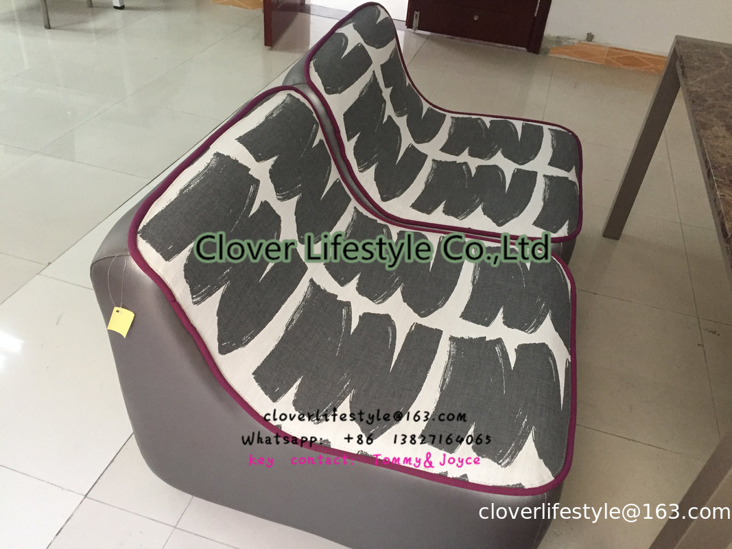 Soft fabric + leather sofa with fast dry foam  for Home. Hotel, Garden and Beach by Clover Lifestyle Outdoor Furniture