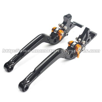 Adjustable Long Folding Brake Clutch Levers , Brake And Clutch Levers For Motorcycles