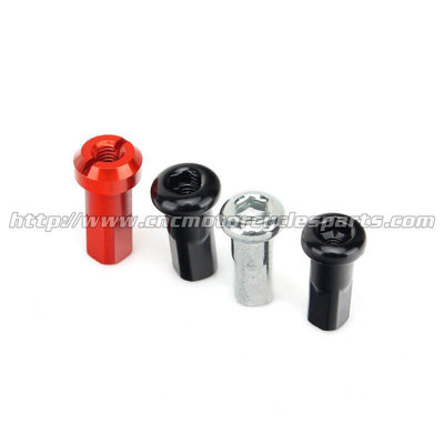 Universal Aluminium Alloy Dirt Bike Parts Wheel Colored Spoke Nipples