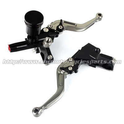 7/8 Inch Front Motorcycle Brake Clutch Lever Reservoir Levers For Street Bike