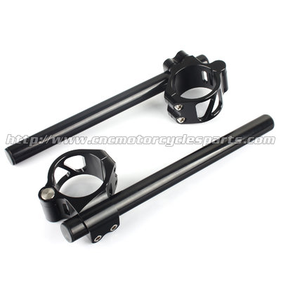 Motorcycle Aluminum Custom Adjustable Clip On Handlebars CNC Machined
