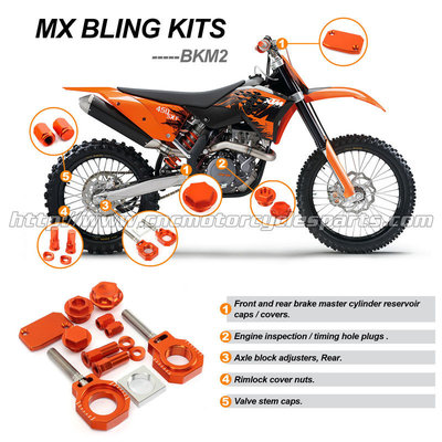 CNC Billet  Aluminum Alloy MX Bling Kit for KTM