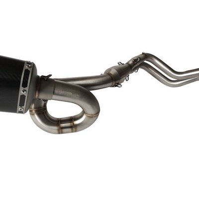 Motorcycle Spare Parts Black Motorcycle Elbow Back Pressure Exhaust For YAMAHA MT07