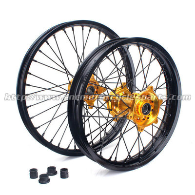 Custom 21 Inch Motorcycle Wheel Rims / Black Custom Motorbike Wheels