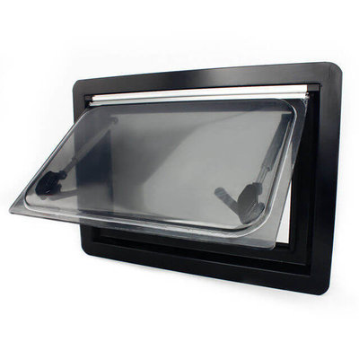 Aluminum Hinged Push Out RV Caravan Parts And Accessories Windows High Performance