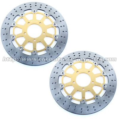 Front Round Motorcycle Brake Disc Rotor With Aluminum Alloy Stainless Steel