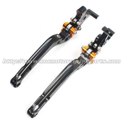 Aluminum Motorcycle Brake Clutch Lever Adjustable Long Shorty Folding Levers