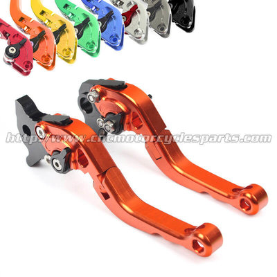 Aluminum Motorcycle Brake Clutch Lever Adjustable Long Shorty Folding Levers