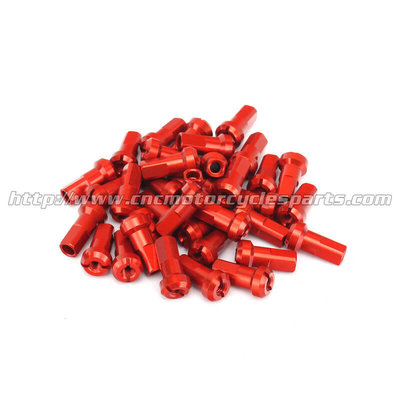 Universal Aluminium Alloy Dirt Bike Parts Wheel Colored Spoke Nipples