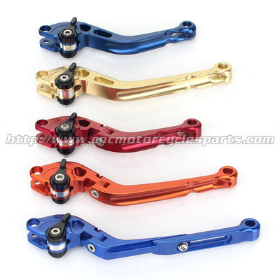 CNC Milled Motorbike Brake Levers / Long Style Clutch And Brake Levers For Street Bikes