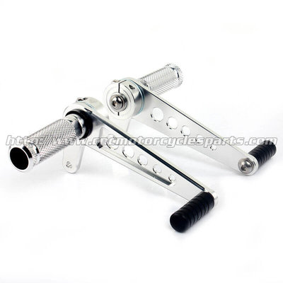 High Performance Cafe Racer Rear Sets with Anodizing Surface Treatment