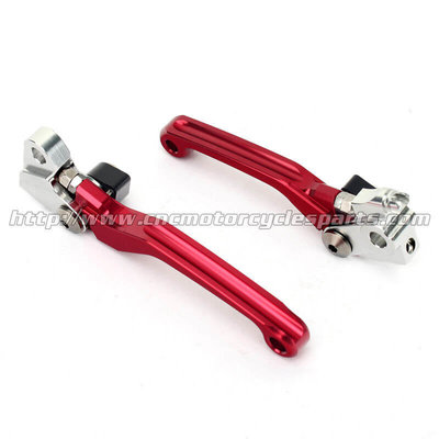 MX Motorcycle Brake Clutch Lever Clutch Handle Replacement CRF 250R CNC Aluminium Red