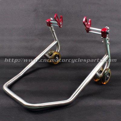 Aluminum Motorcycle Spare Parts Universal Adjustable Paddock Stands For Street Bike