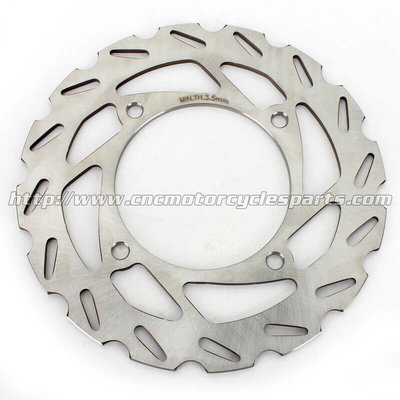 Silver Stainless Steel Front  / Rear Brake Rotor With Piercing Holes