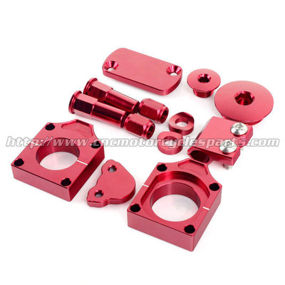 CRF 450X Parts Bling Kit With Ktm Axle Blocks And Tire Valve Caps for Honda