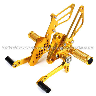 Gold Suzuki B King Motorcycle Rear Sets With Stress Resistance