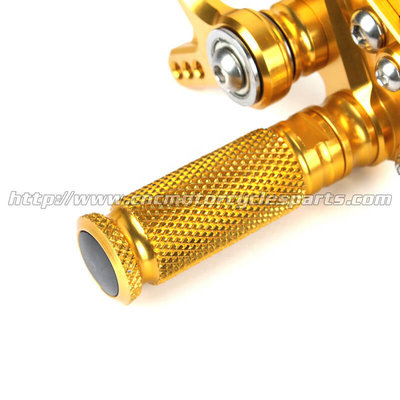 Gold Suzuki B King Motorcycle Rear Sets With Stress Resistance