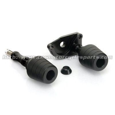 S 1000 RR Motorcycle Frame Sliders 12- POM & Aluminum Alloy 6061 Black Silver