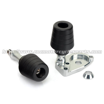 S 1000 RR Motorcycle Frame Sliders 12- POM & Aluminum Alloy 6061 Black Silver
