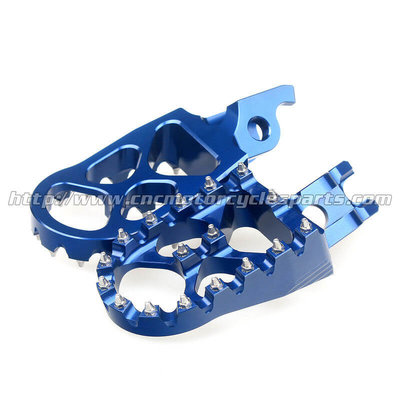 Aluminum Alloy 57mm Dirt Bike Foot Pegs , Supermoto Light Weight Oversized MX Foot Pegs