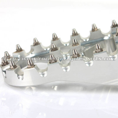 CNC Billet Aluminum Dirt Bicycle Foot Pegs , 57mm Wide Yamaha WRF 250 450 Foot Pegs
