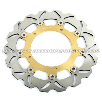 Aluminum Front Motorcycle Brake Disc Set Yamaha YZF R3 FZ6 XJ6 CNC Machining