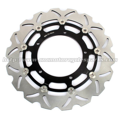 Dirt Bike Floating Disc Brake / Stainless Steel Brake Discs With 5 Holes