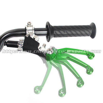 KX 125 250 Motorcycle Brake Adjustable Clutch Lever Aftermarket CNC Billet Dirt Bike Parts for Kawasaki