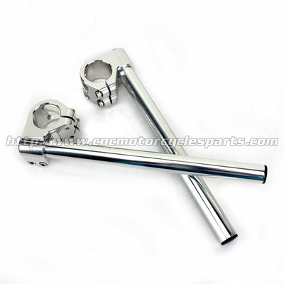 35mm Adjustable Clip On Handlebars Motorcycle With Black / Sliver / Gold Color