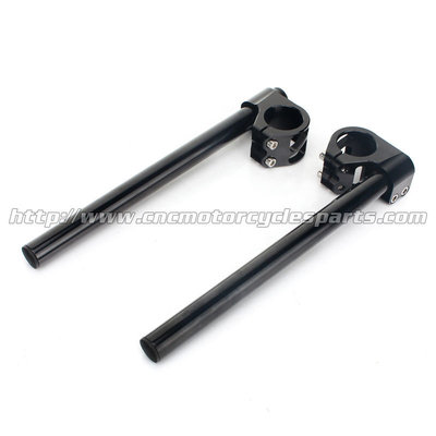 High Performance Motorcycle Clip On Bars / 33mm Clip On Handlebars Cafe Racer