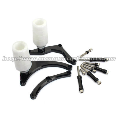High Performance Motorbike Frame Sliders With Aluminum Alloy 6061 / Plastic Material