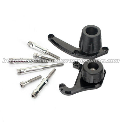 Black Hard Plastic Motorcycle Engine Sliders For TRIUMPH DAYTONA 675 2013
