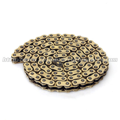 Dirt Bike Parts Copper-plated Motorcycle Chain Yamaha YZ 250F WR 450F MN Gold