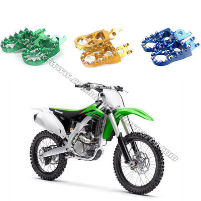 Dirt Bike Passenger Foot Pegs Removable / Replaceable Teeth Motocross Footpegs