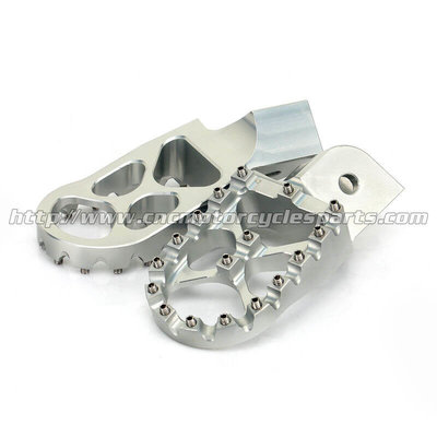 Anodized MX Adjustable Foot Pegs , Passenger Foot Pegs For Dirt Bike