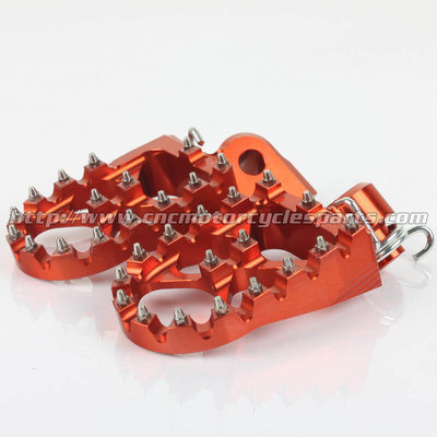 CNC Billet Aluminum Dirt Bike Foot Pegs For SX 125 250 300 EXC 200 250 300