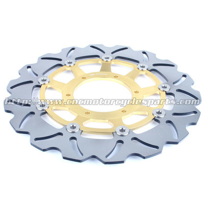 310mm Motorcycle Brake Disc Rotors Laser Logo With Gold / Black Color