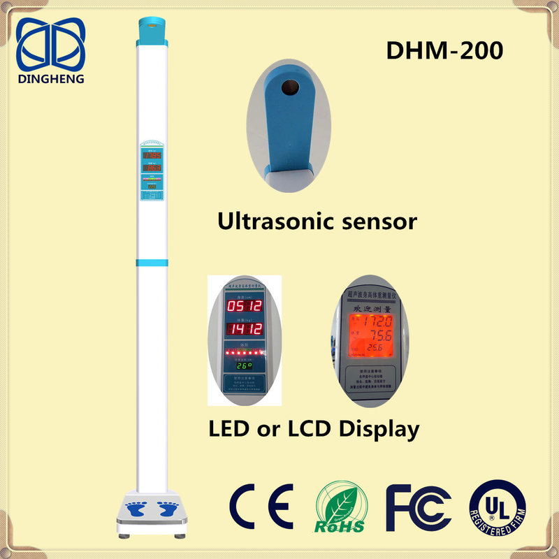 Physician weighing Scale and Ultrasonic height rod body health scale with BMI calculate waterproof scale