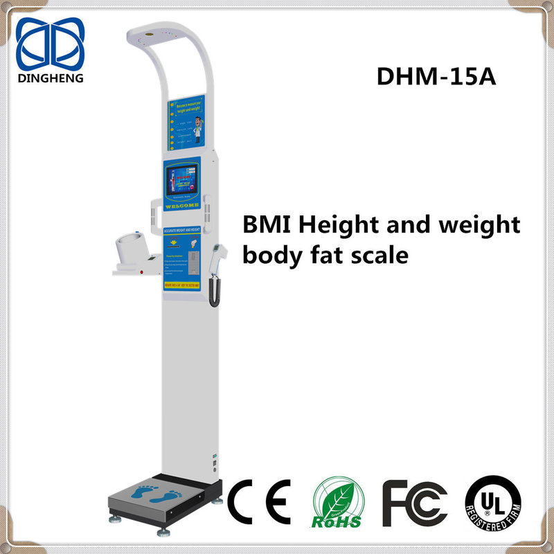 DHM-15A DHM-15A Pulse Fat test,Bone,Water Blood pressure Height Weight body scale with coin-operated