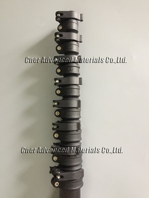 Rigid 22FT carbon fiber telescopic pole / telescoping tubing for camera mast pole