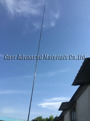 High stiffness 45 feet carbon fibre telescoping tube for water fed pole with clamp