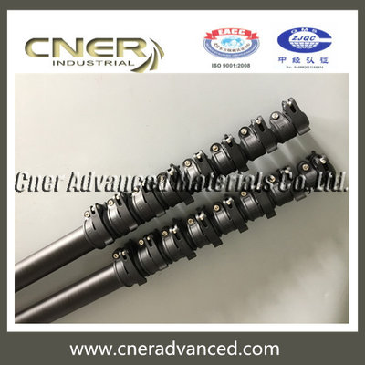 Carbon fibre water fed window cleaning pole extendable with clamps available