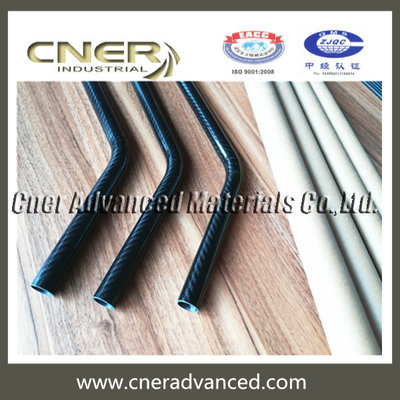 Carbon fiber bend, OD 18mm carbon fibre elbow, carbon fiber goose neck, matte and glossy finish