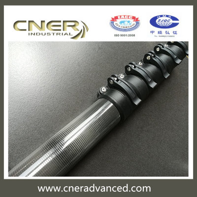 Telescopic 37 feet carbon fiber pole, telescoping tube for window cleaning, extenstion pole
