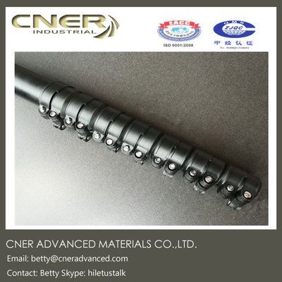 Pure carbon fiber 34 feet telescopic pole with scratch matte finish, telescopic pole for water fed window cleaning pole